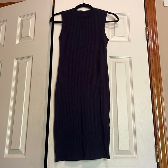 Forever 21 | Dresses | Deep Blue High Neck Dress | Poshmark